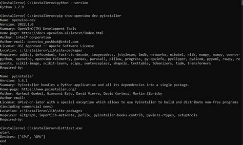 Openvino Pyinstaller Issue Intel Community