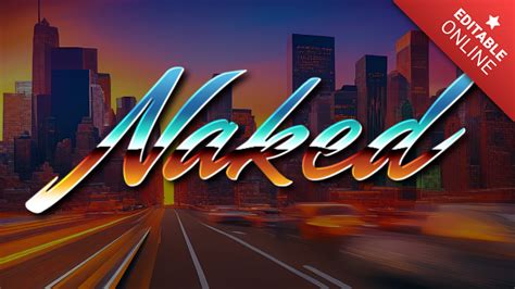 Naked Text Effect Generator