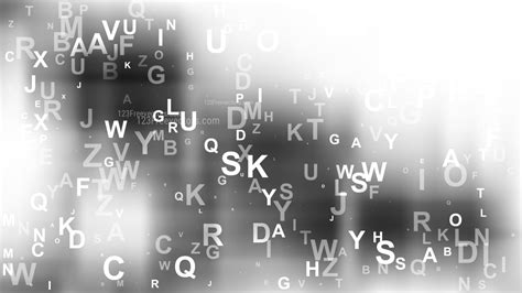 Free Abstract Black And Blue Alphabet Background Graphic