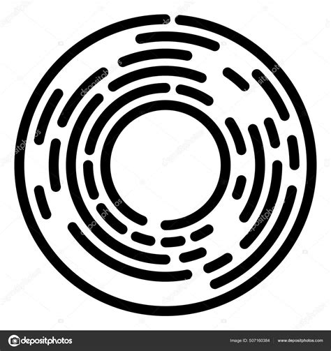 Circular Concentric Segmented Circles Rings Abstract Geometric Circle