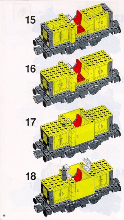 Lego Instructions For Set 4564 Freight Rail Runner Trains 9v