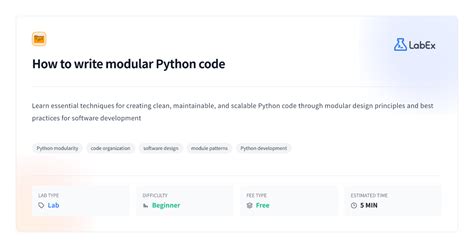How To Write Modular Python Code Labex
