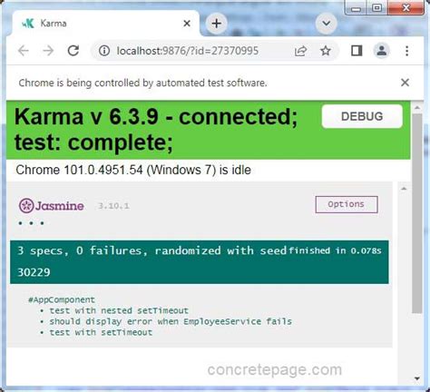 Angular Test Tick
