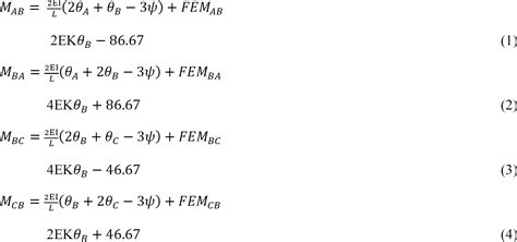 1 11 Slope Deflection Method Of Analysis Of Indeterminate Structures