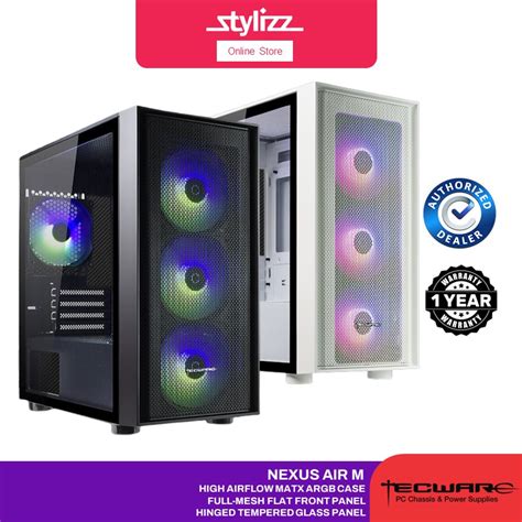 Tecware Nexus Air Atx Air M Argb Air M2 Tg M Atx Case Chasis Mesh Front Tempered Glass