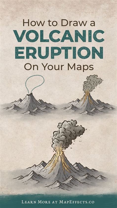 How To Draw A Volcanic Eruption On Your Fantasy Maps Map Effects Map Sketch Fantasy World
