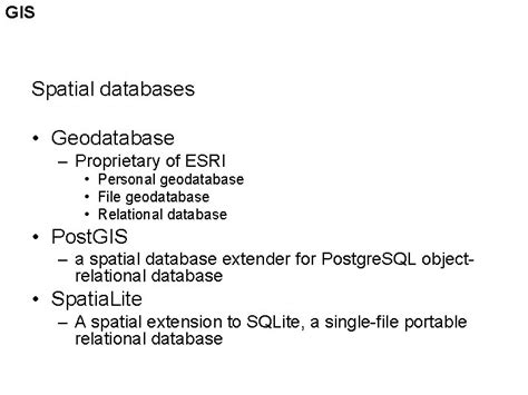 GIS A Geographic Information System GIS Can Be