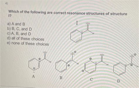 Solved 1 Which Of The Following Is The Best Lewis Structure