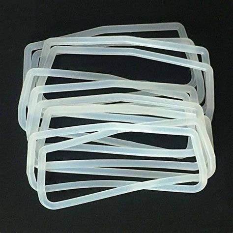 Translucent Rectangular Silicone Led Light Gasket For Industrial