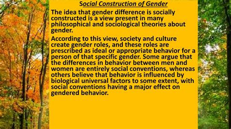 Gender As A Social Construct Pptx