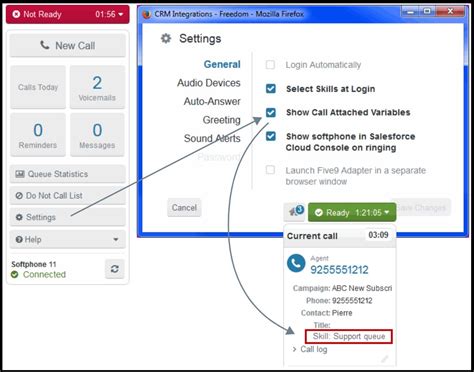 Salesforce Displaying The Call Variables To Agents Using The