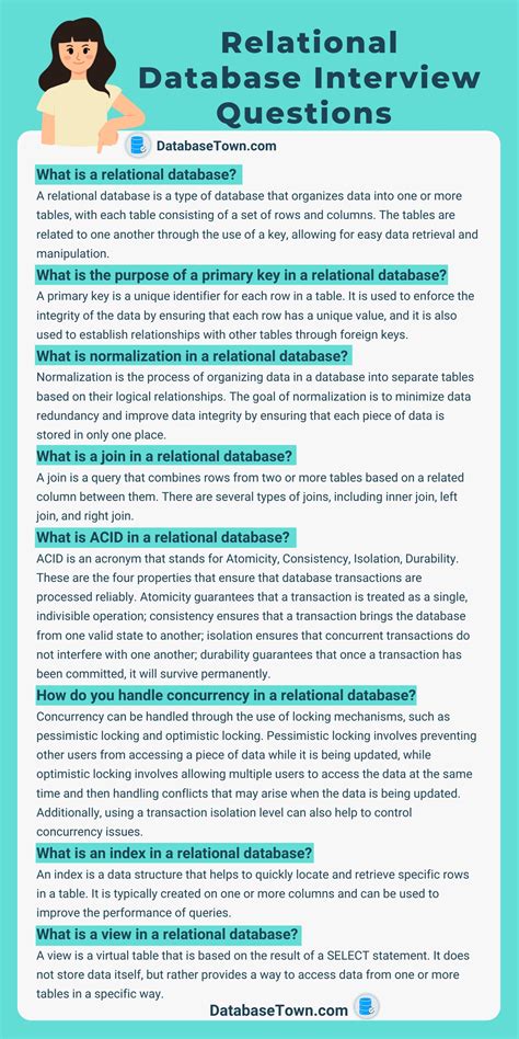 18 relational database interview questions and answers