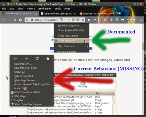 Linux Firefox Is Not Showing The View Page Info Option In The Context Menu Super User