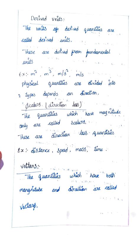 Solution Ts Class 11 Physics Notes Chapter 2 Units And Measurements