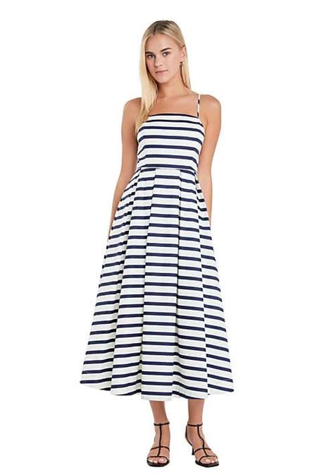 English Factory Factory Striped Midi Dress Dresses And Skirts Free