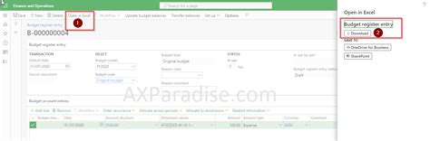 How To Add Financial Dimensions Column Mapping In Excel Templateoffice Integration Ax Paradise