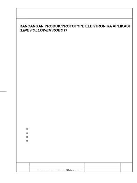 Contoh Modul Ajar Pkk Prototype Line Follower Robotic Pdf