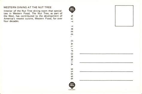 Western Dining At The Nut Tree California