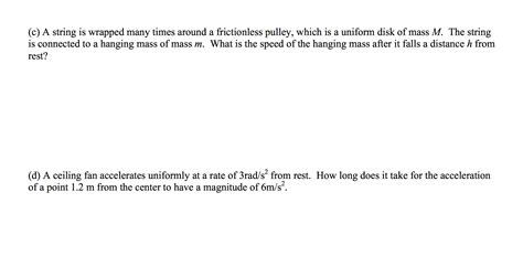 solved a string is wrapped many times around a frictionless