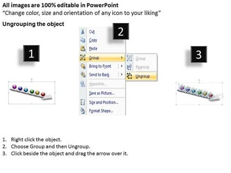 business finance strategy development 3d linear flow arrow 6 stages