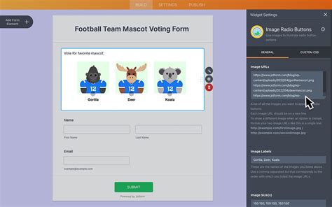 Image Radio Buttons Form Widgets Jotform