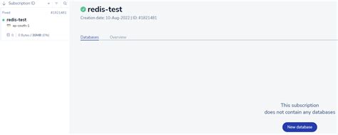 Redis Test Setting