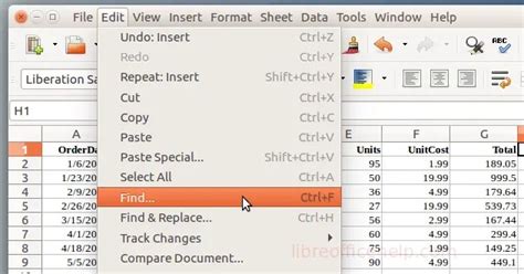 Basics Of Find Replace In Libreoffice Calc