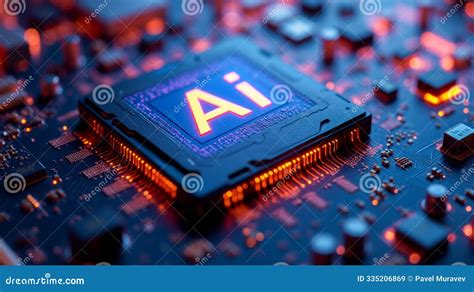 Advanced Ai Processor Chip On Circuit Board For Neural Network