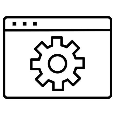 Premium Vector Browser Setting Vector Illustration