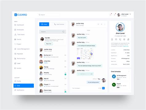 Chat Management Dashboard Uiux Design On Behance Mobile App Design Inspiration App Design