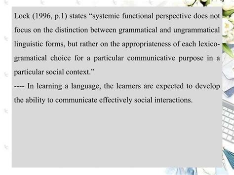 Systemic Functional Linguistics Introduction Ppt Programming Languages Computing