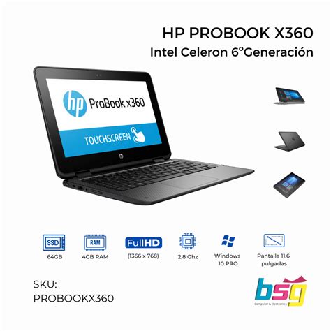 Laptop Hp Probook X Intel Celeron Generaci N Con Pantalla T Ctil Equipos Tecnologicos En
