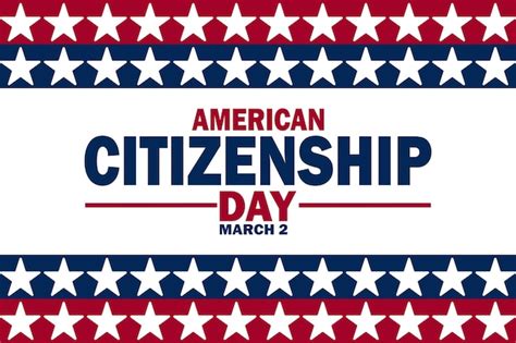 Premium Vector American Citizenship Day Vector Template Design