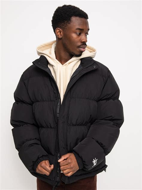 Stussy Ripstop Down Puffer Jacket Black Black