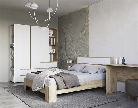 Купить Стеллаж Хелен СТЛ 01 Белый Дуб крафт золотой Стендмебель в Минске