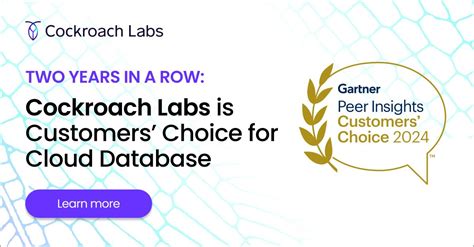 Cockroach Labs Named As A Customers Choice In 2024 Gartner® Peer