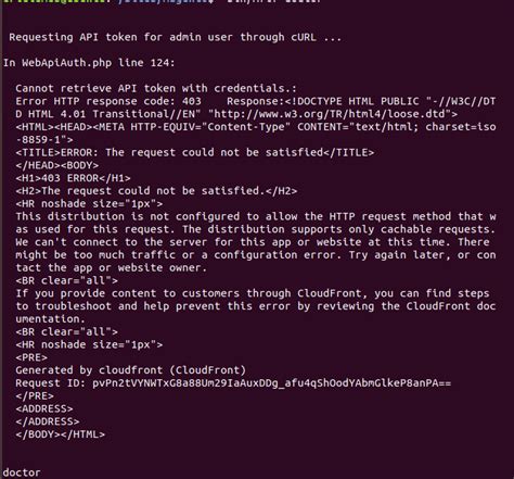 Cannot Retrieve Api Token With Credentials · Issue 823 · Magentomagento2 Functional Testing