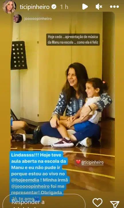 César Tralli e Tici mostram sua filha na escola particular linda