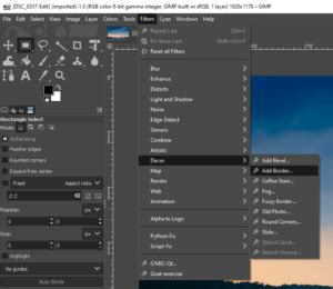 Quick Easy Ways To Make A Border In GIMP Quick Easy Ways To Make A Border In GIMP