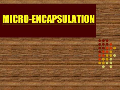 Coacervation Phase Separation Techniques Pptx