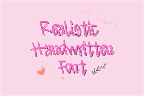 realistic handwritten font by sirilakbu · creative fabrica