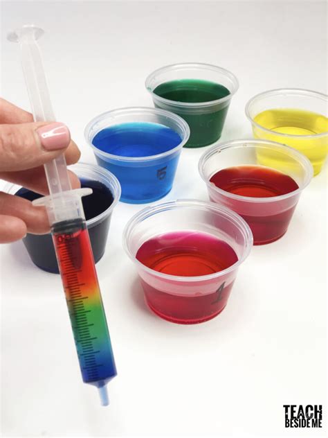 Fun Rainbow Science Sugar Density Experiment Teach Beside Me