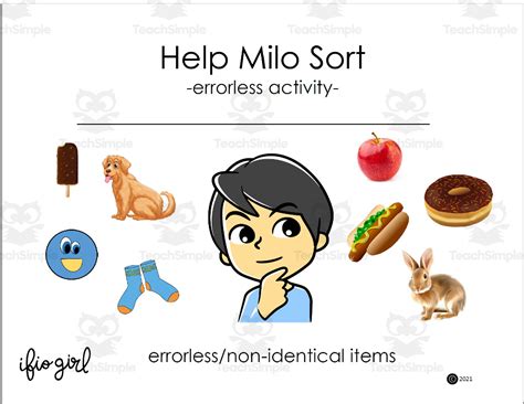 Early Sorting Grouping Activity Identical And Non Identical Items By Teach Simple