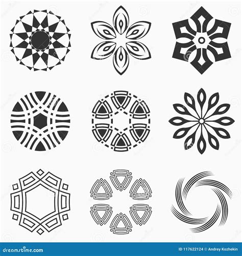 Abstract Geometric Shapes Symbols For Your Design Stock Illustration Illustration Of