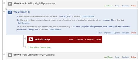 back button with survey flow elements xm community