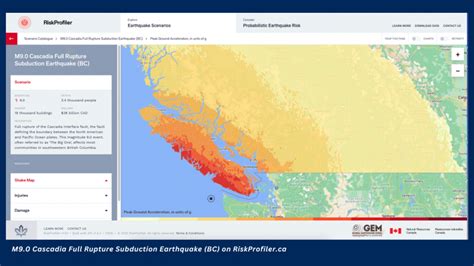 Understanding Risk An Earthquake Risk Assessment For Canada And Riskprofiler Ca Haznet