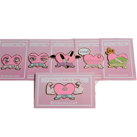Your Type Enamel Pins Emirichu