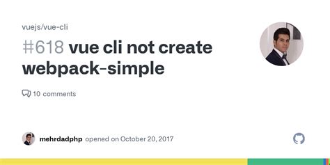 Vue Cli Not Create Webpack Simple Issue Vuejs Vue Cli GitHub