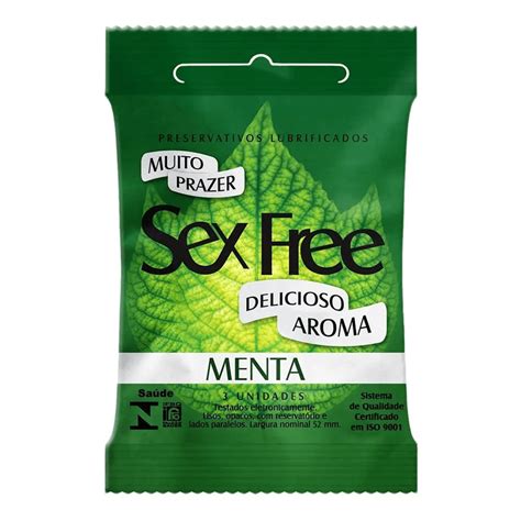 Preservativo Sex Free Menta Com 3 Unidades Drogaleste