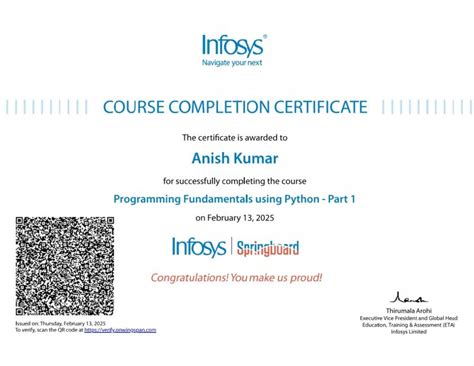 python programming infosysspringboard learning careergrowth data